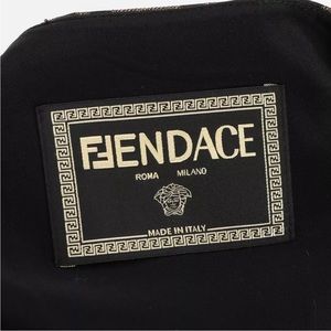 Fendace | Skirts | Fendace Ff Mini Skirt Sz 36 Fendi Versace Collab ...
